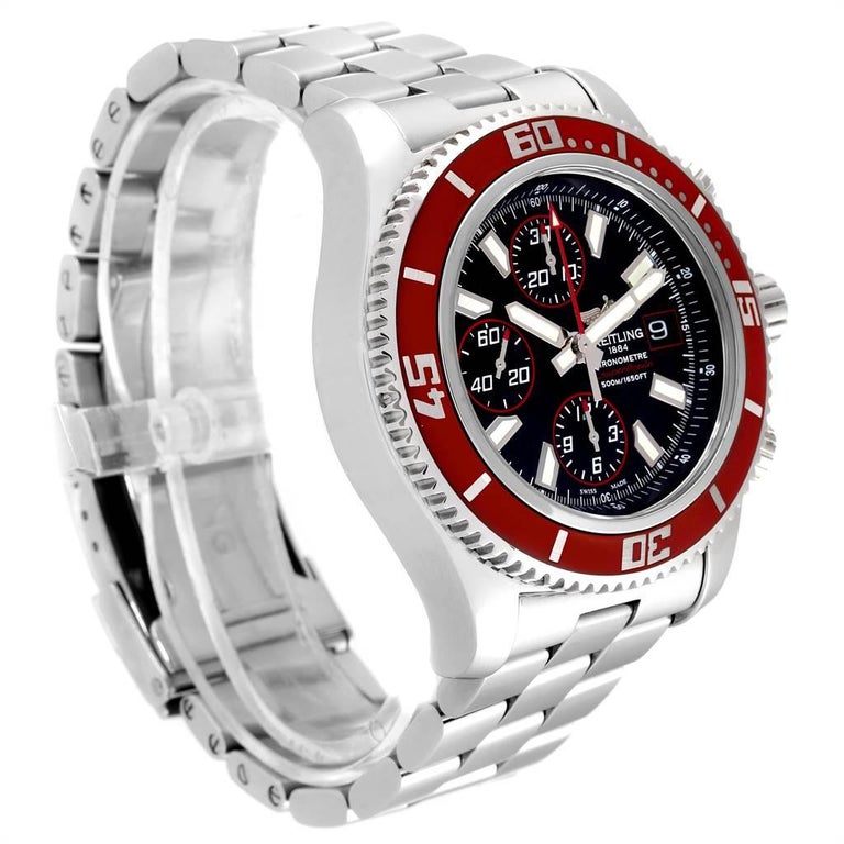 Breitling Aeromarine SuperOcean II Red Bezel Limited Edition Watch ...