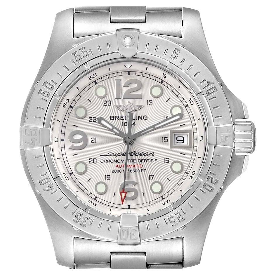 Certified Breitling Superocean A13340 with Band and White Dial at ...