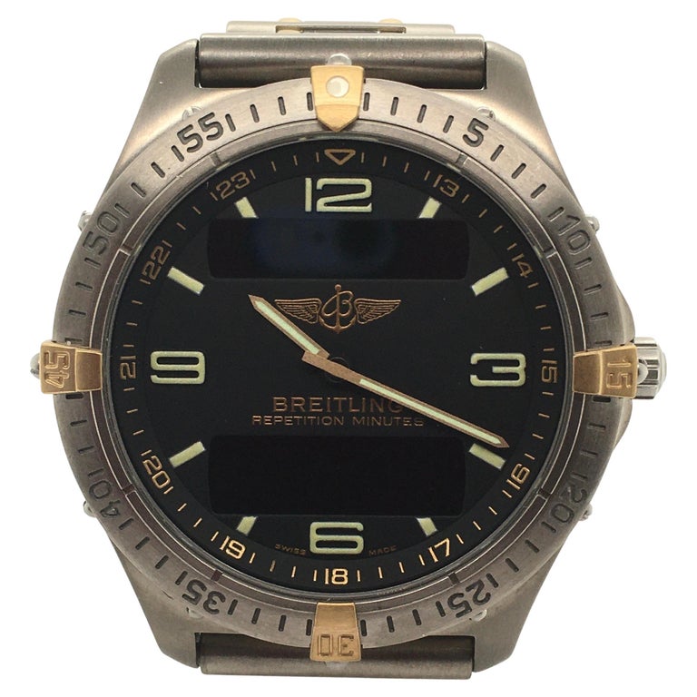 Breitling Aerospace 100m Titanium Case and Bracelet with Black Dial ...