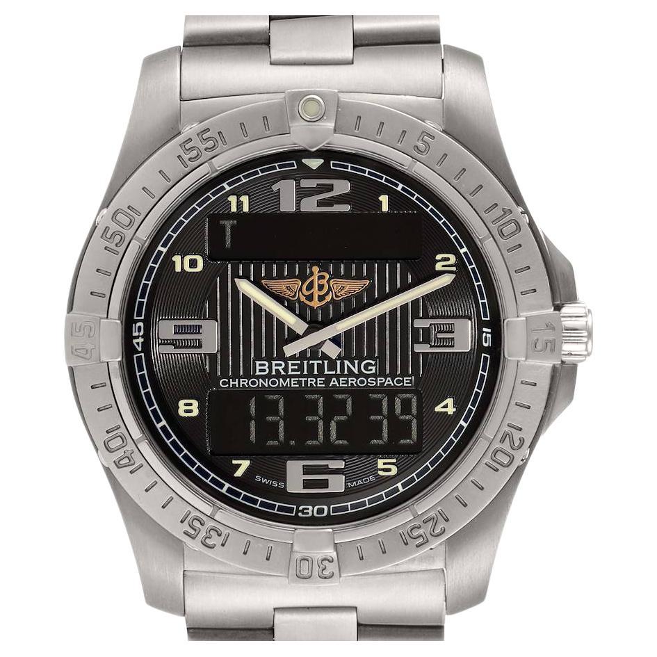 Breitling Titanium Aerospace Evo Chronograph GMT Quartz Wristwatch at ...