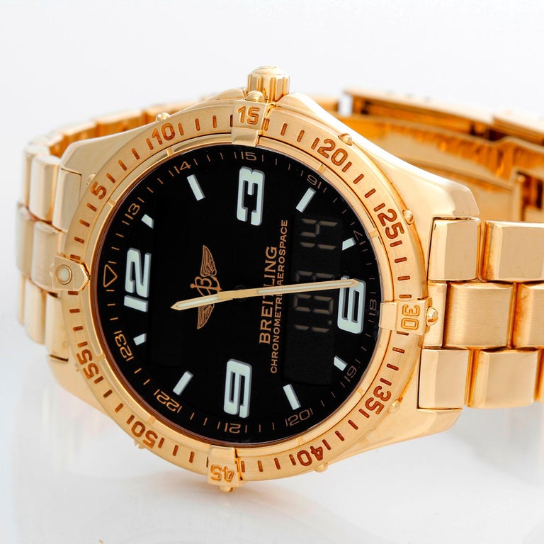 Breitling Aerospace Men's Yellow Gold Watch K75362 at 1stDibs ...