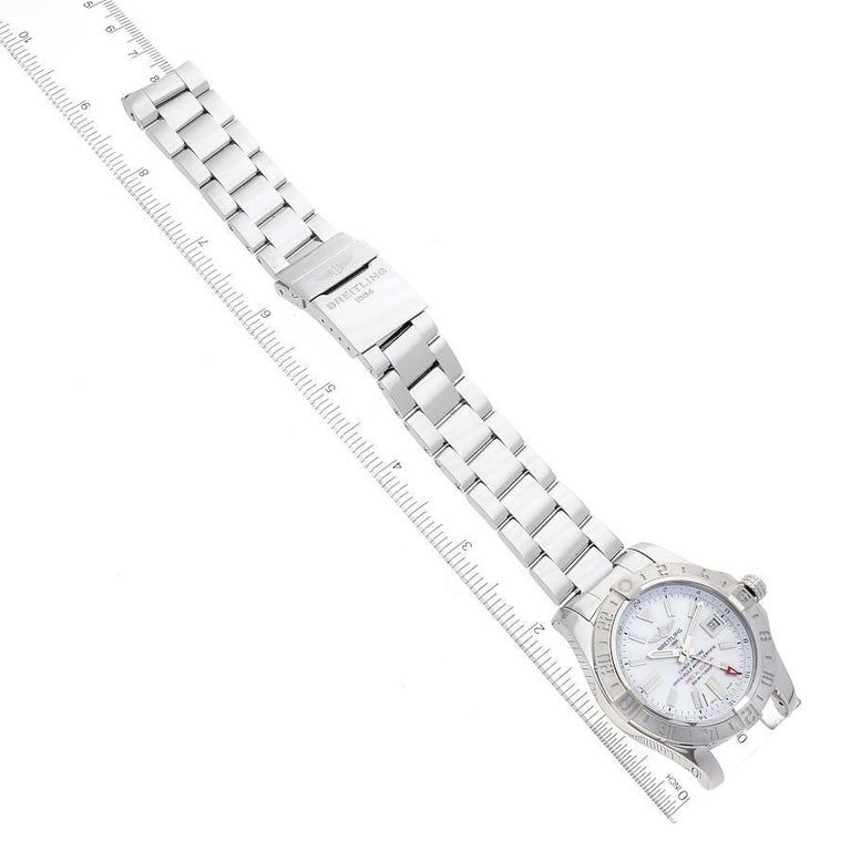 Breitling Avenger II GMT Blue Mother of Pearl Dial Mens Watch A32390 ...