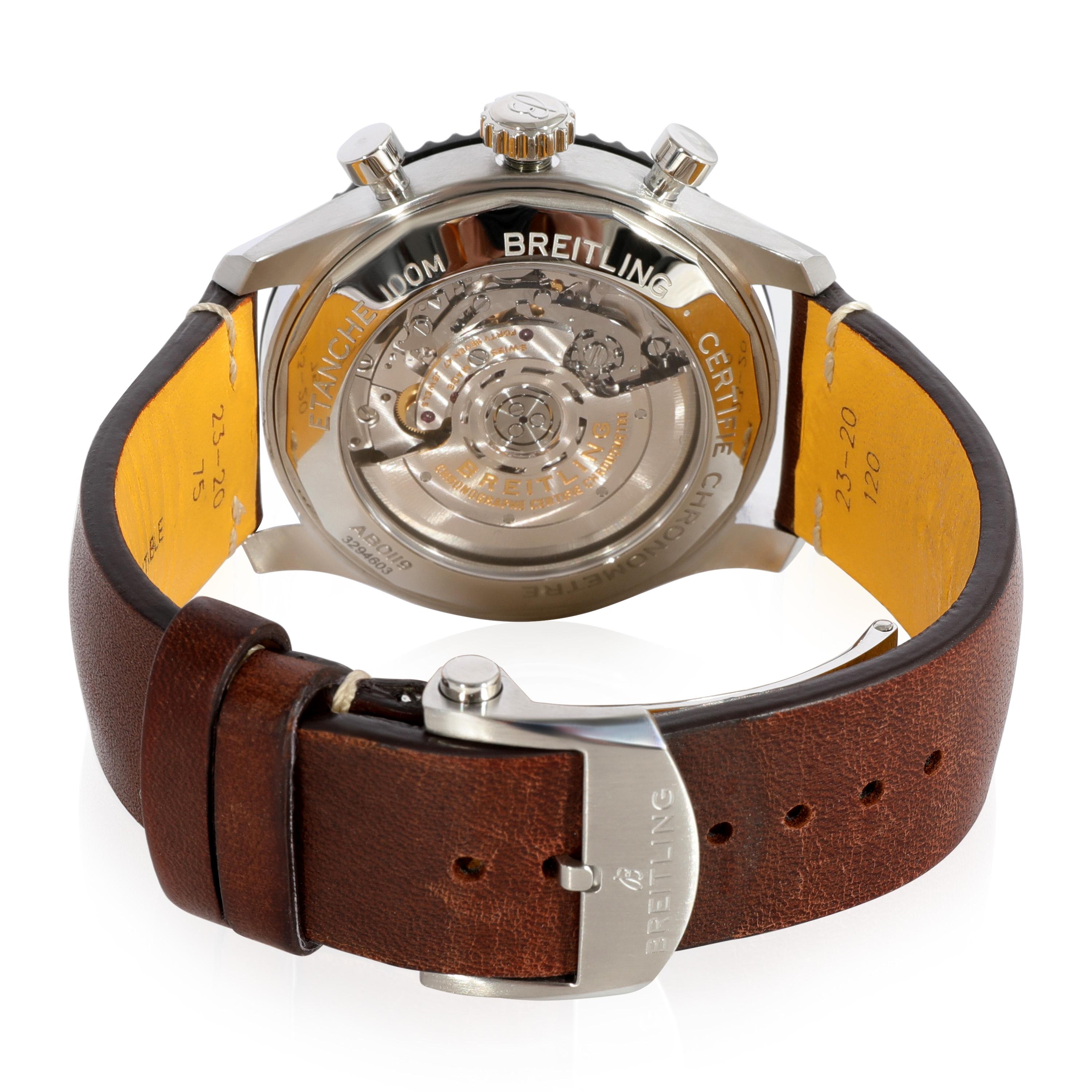 Breitling Aviator 8 B01 AB01194A1B1X1 Men's Watch in Stainless Steel ...