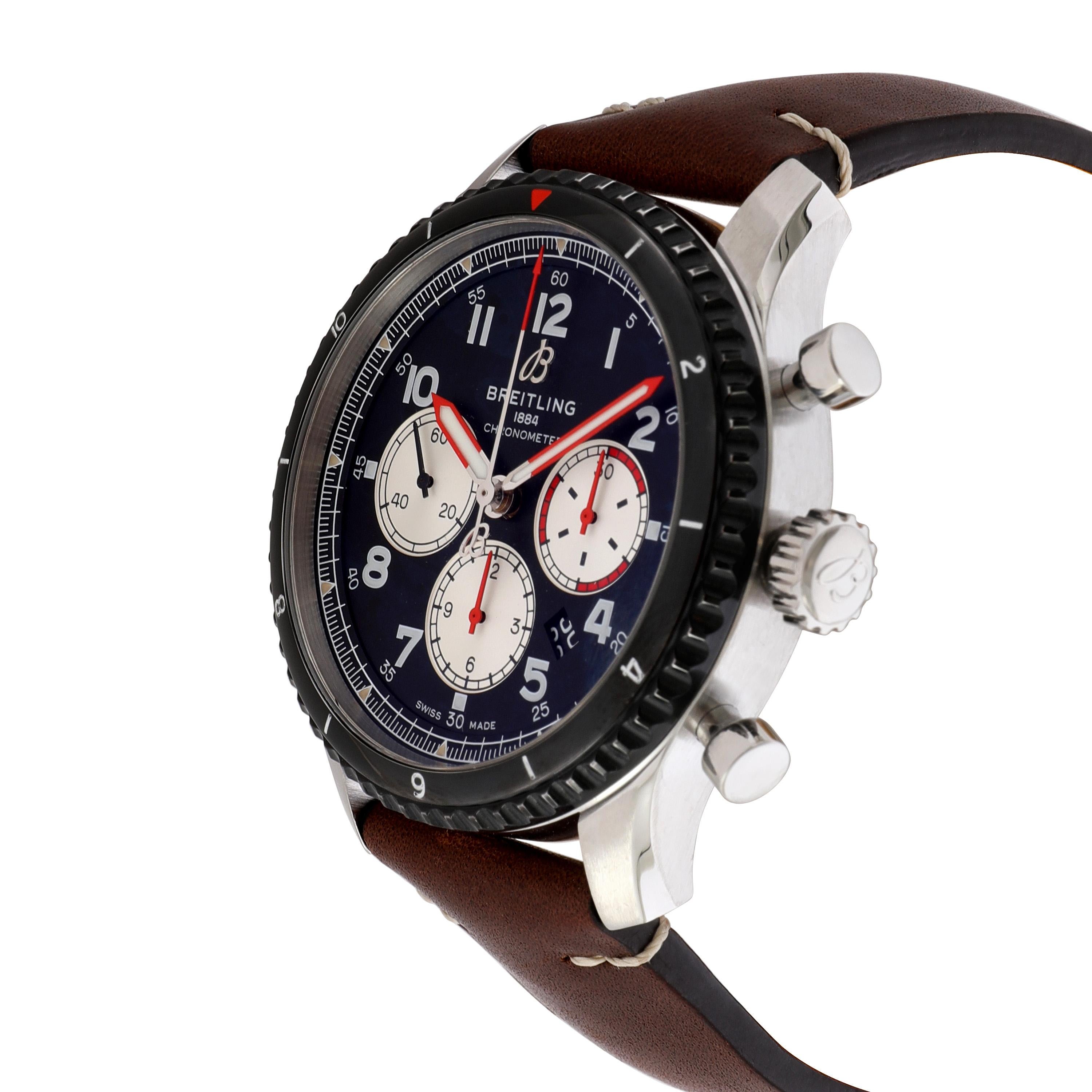Breitling Aviator 8 B01 AB01194A1B1X1 Men's Watch in Stainless Steel ...