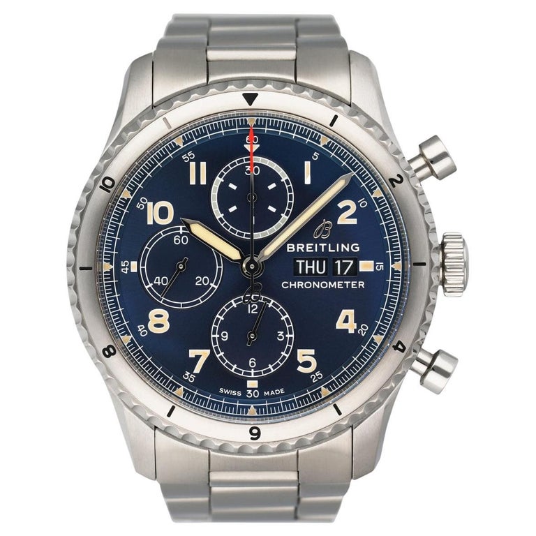 Breitling Aviator 8 Chronograph 43 A13316 Mens Watch Box Papers For ...