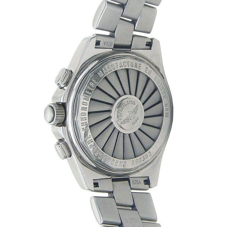 Breitling B-1 Stainless Steel Men's Watch Quartz A68362 For Sale at 1stDibs
