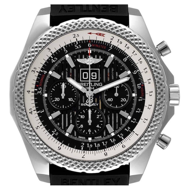 Breitling Bentley 6.75 Speed Black Dial Chronograph Mens Watch A44364 ...