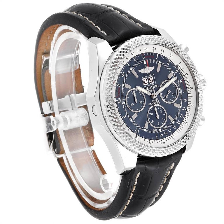 Breitling Bentley 6.75 Speed Chronograph Blue Dial Men's Watch A44364 ...