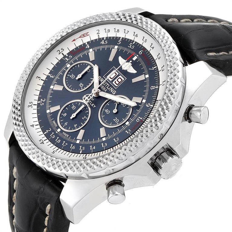 Breitling Bentley 6.75 Speed Chronograph Blue Dial Men's Watch A44364 ...