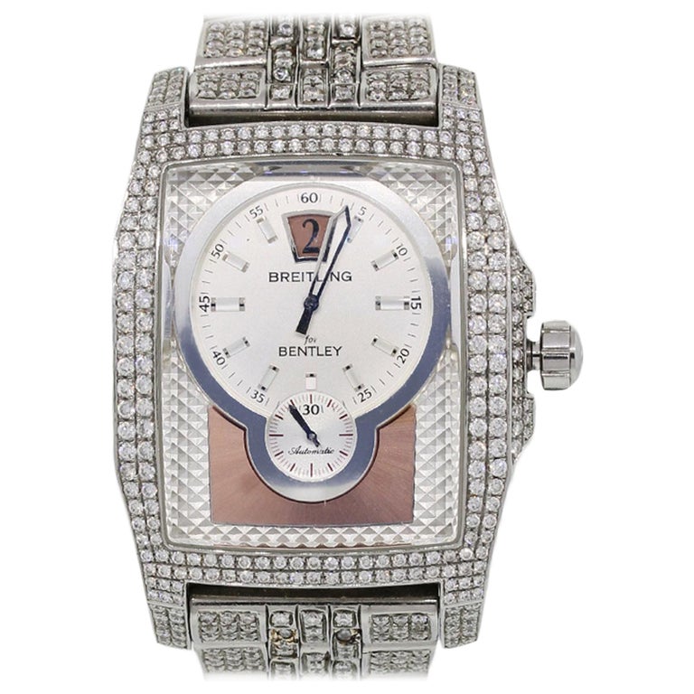 Breitling Bentley A28362 Flying B Aftermarket Diamond Watch For Sale at ...