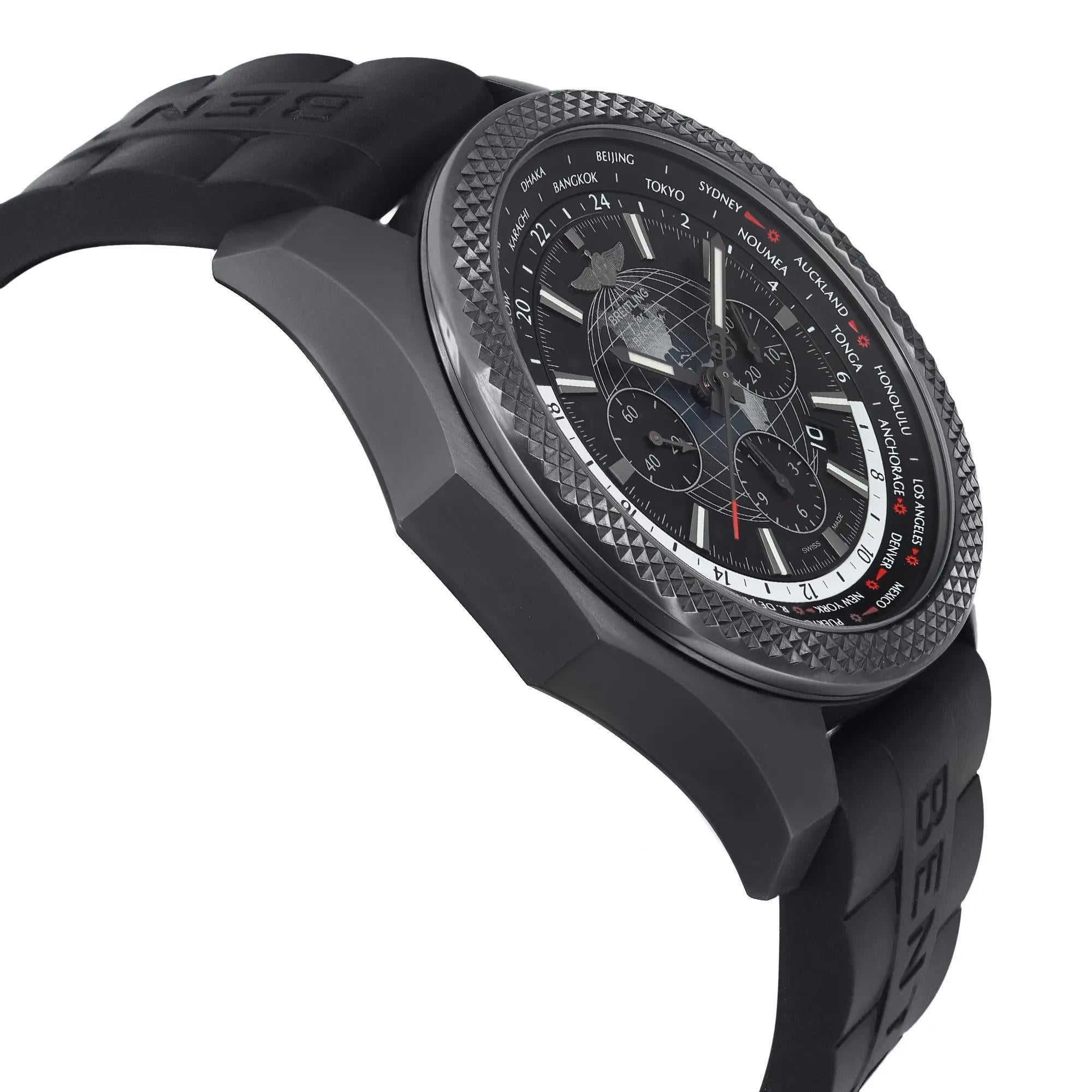 Breitling Bentley B05 Unitime Steel Black Dial Watch MB0521V4/BE46-244S ...