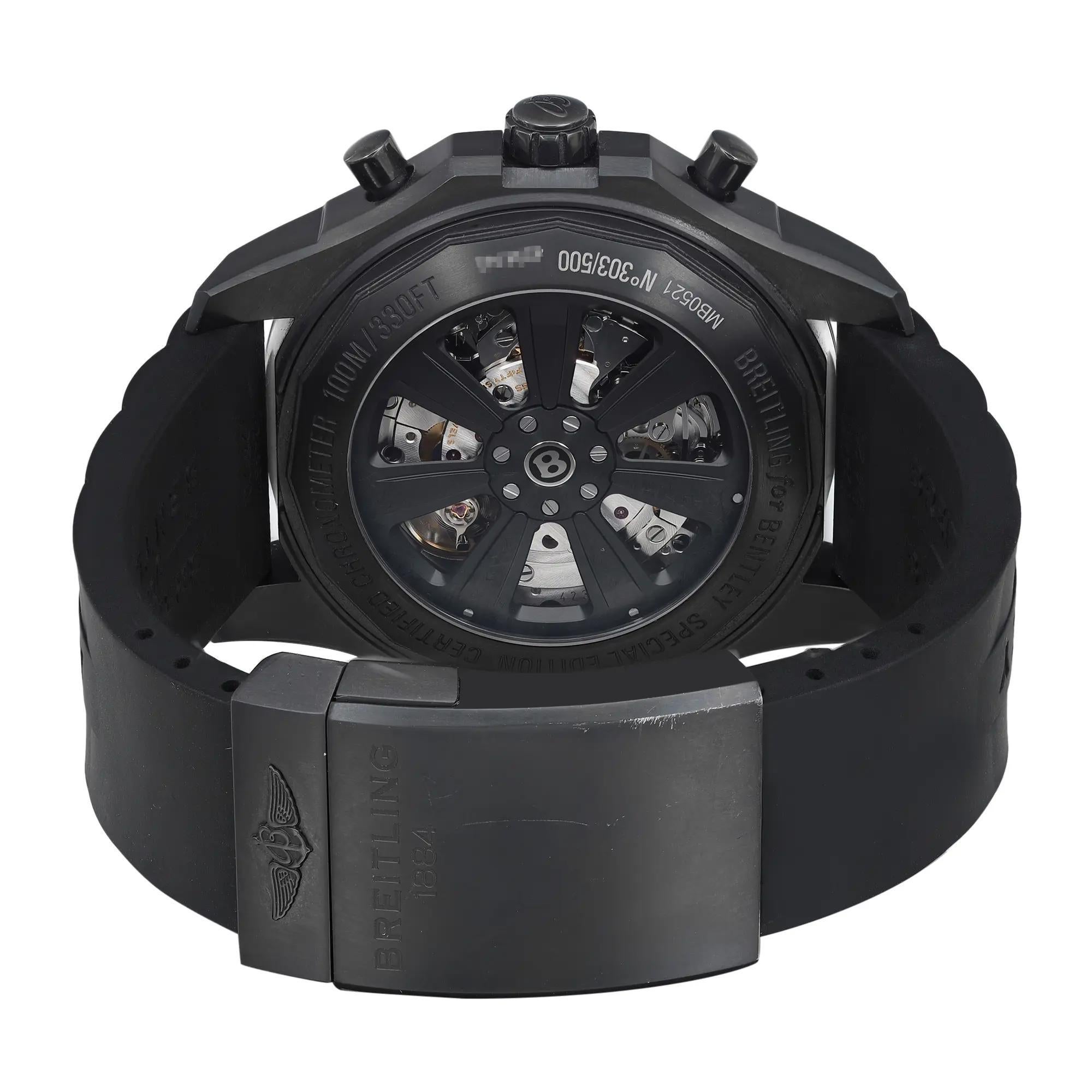 Breitling Bentley B05 Unitime Steel Black Dial Watch MB0521V4/BE46-244S ...