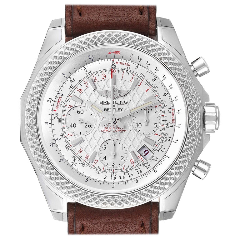 Breitling Bentley B05 Unitime Silver Dial Men's Watch AB0612 Unworn at ...