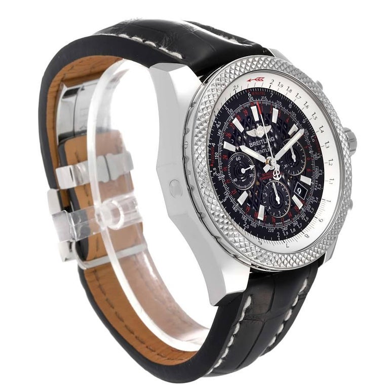 Breitling Bentley B06 Black Dial Chronograph Steel Mens Watch AB0611 ...