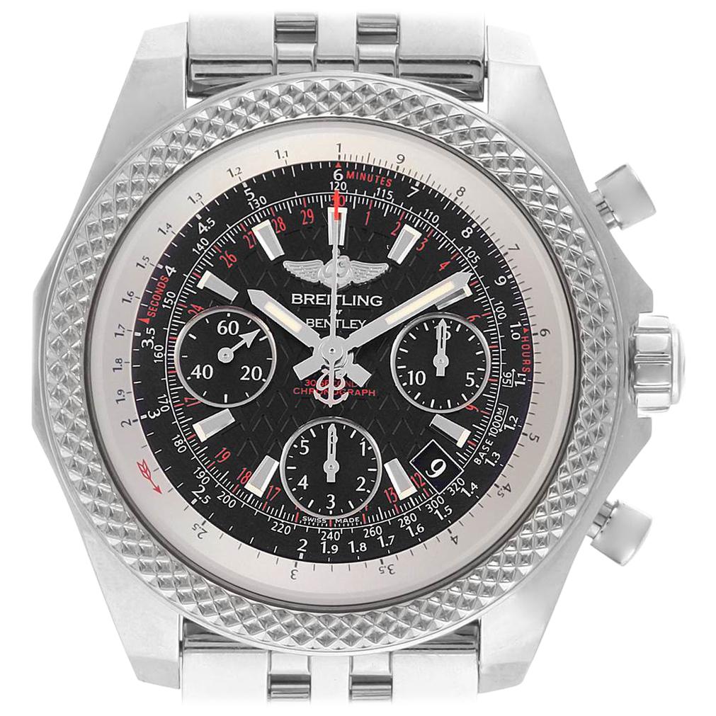 Breitling Bentley B06 Black Dial Chronograph Watch AB0612 Box Papers ...