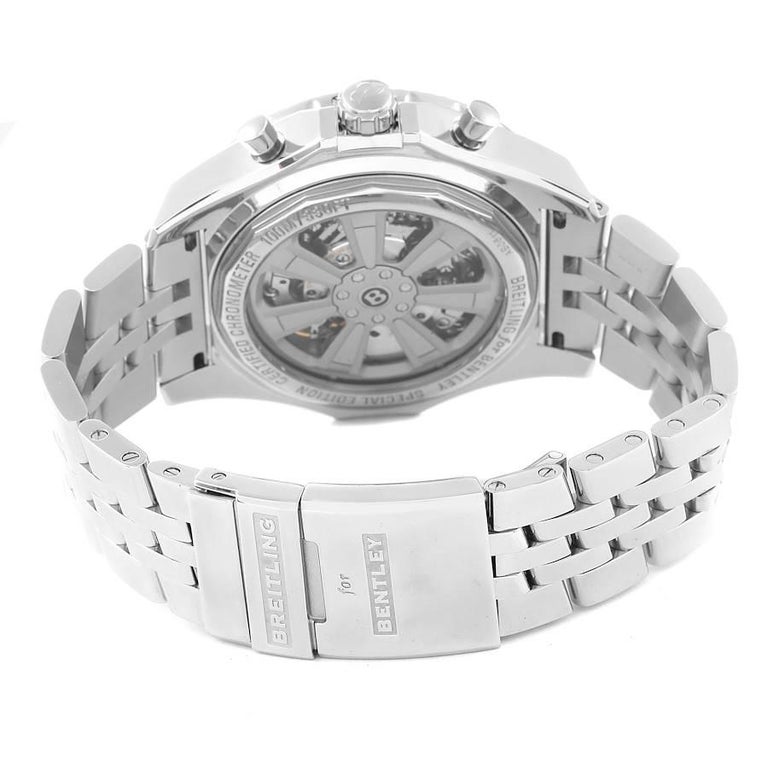 Breitling Bentley B06 Silver Dial Chronograph Watch AB0611 Box Card For ...