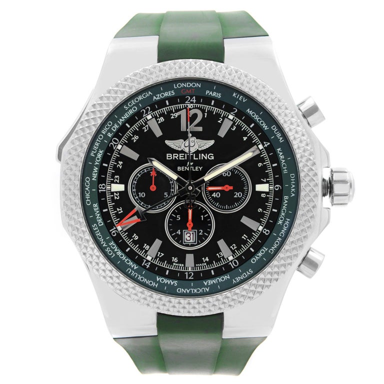 Breitling Bentley GMT British Racing Green Limited Edition A47362S4 ...