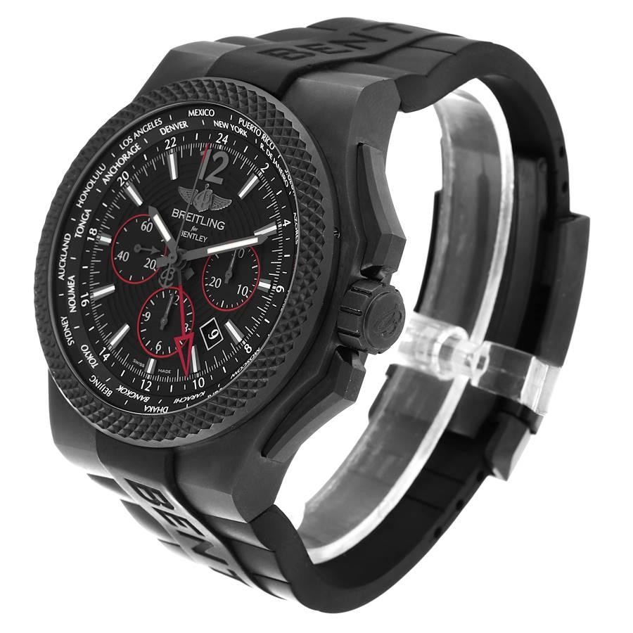 Breitling Bentley GMT Light Body Midnight Carbon LE Mens Watch VB0432 ...
