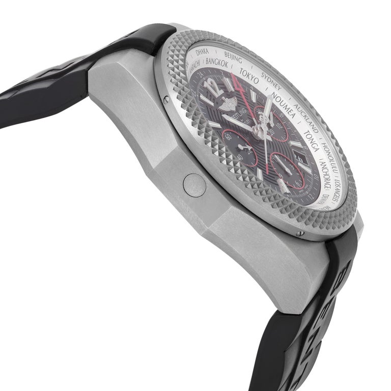 Breitling Bentley GMT Titanium Black Dial Automatic Men Watch EB043335 ...