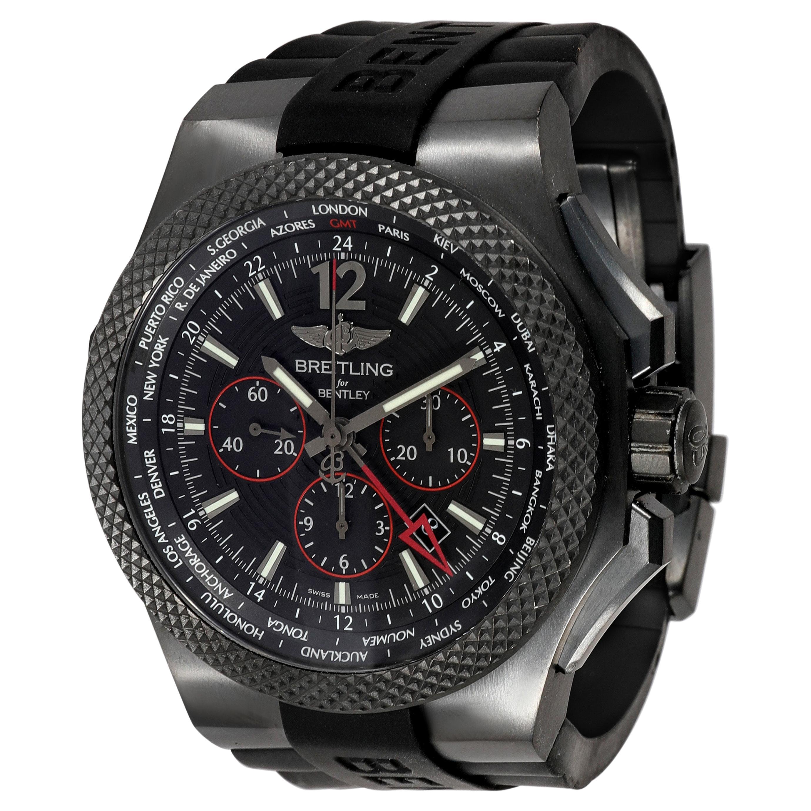 Breitling Titanium Automatic Bentley Wristwatch Chronograph For Sale at ...