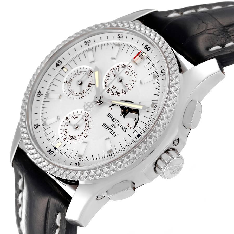 Breitling Bentley Mark VI Complications Steel Platinum Mens Watch ...