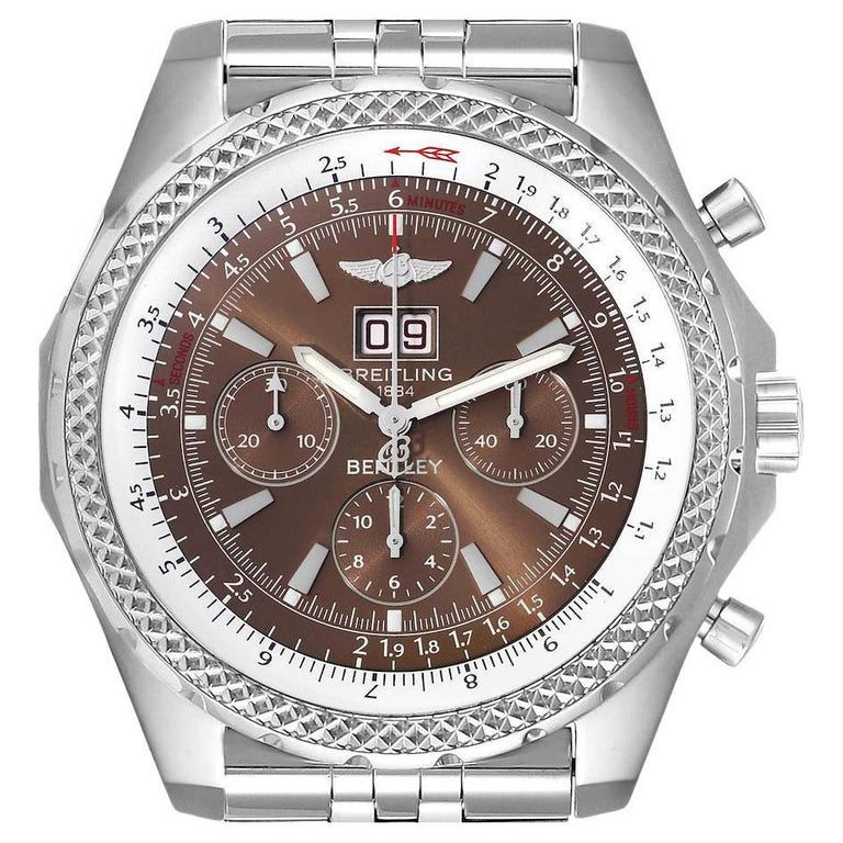 Breitling Bentley Motors Bronze Dial Chronograph Watch A44362 For Sale ...