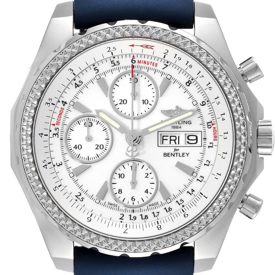 Breitling Bentley Motors GT Montre chronographe cadran blanc, avec bote ...