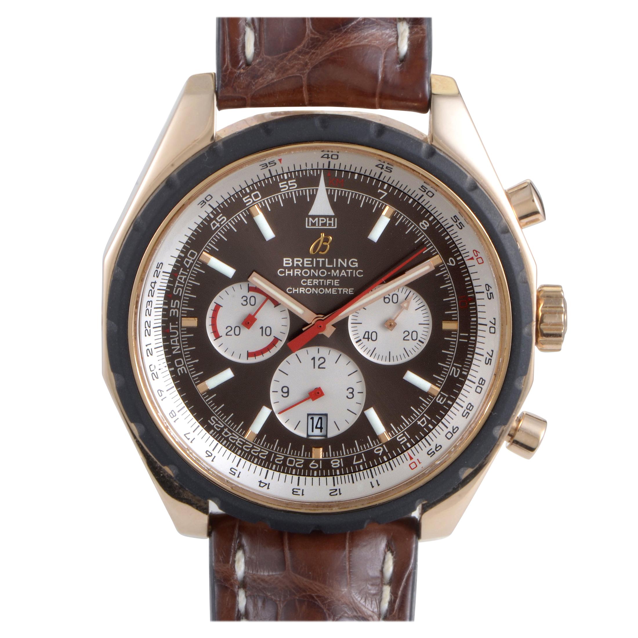 Breitling Chrono-Matic 49 Men's Automatic Chronograph Watch R1436002 ...