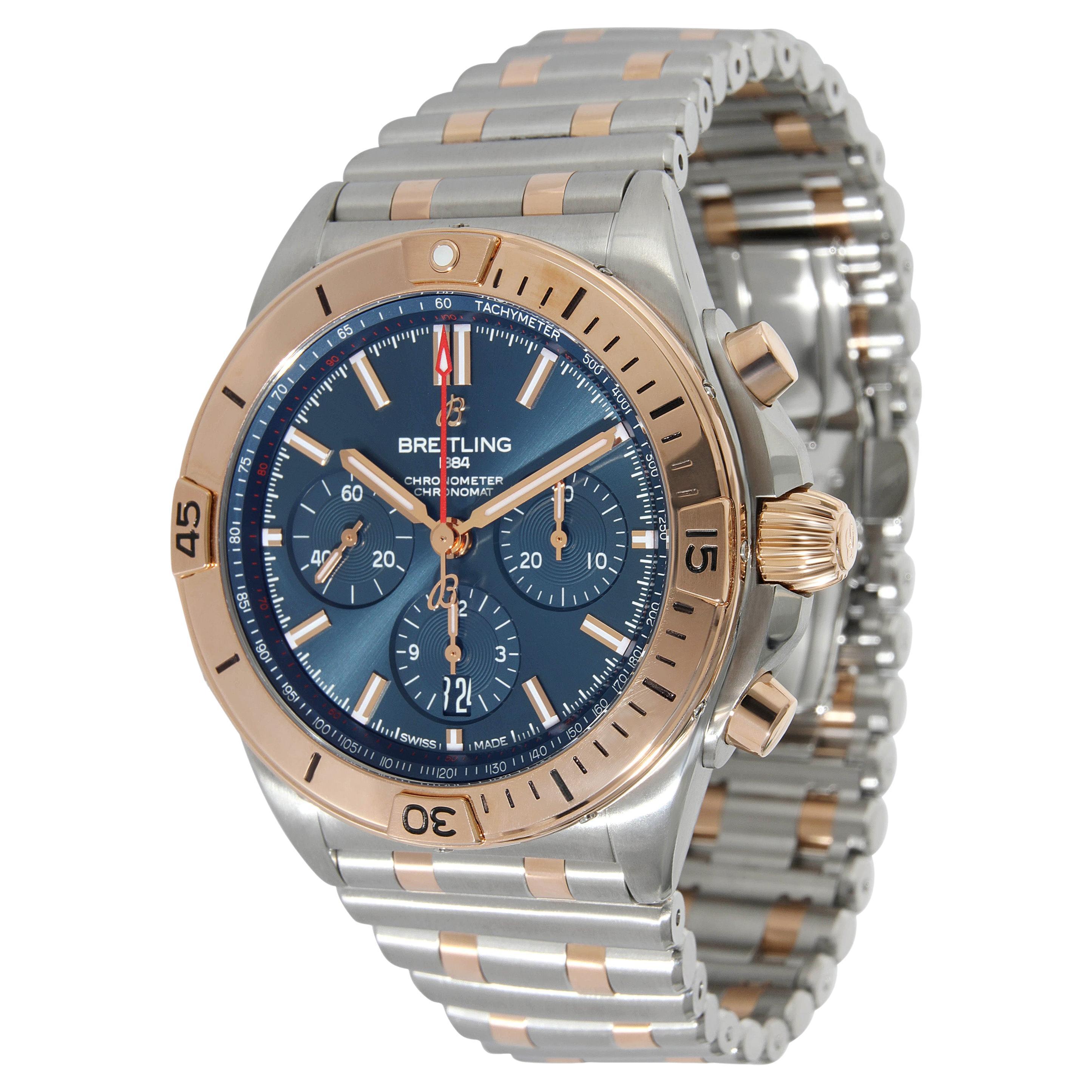 Breitling Chronomat B01 42 UB0134101C1U1 Men's Watch in 18kt Stainless ...