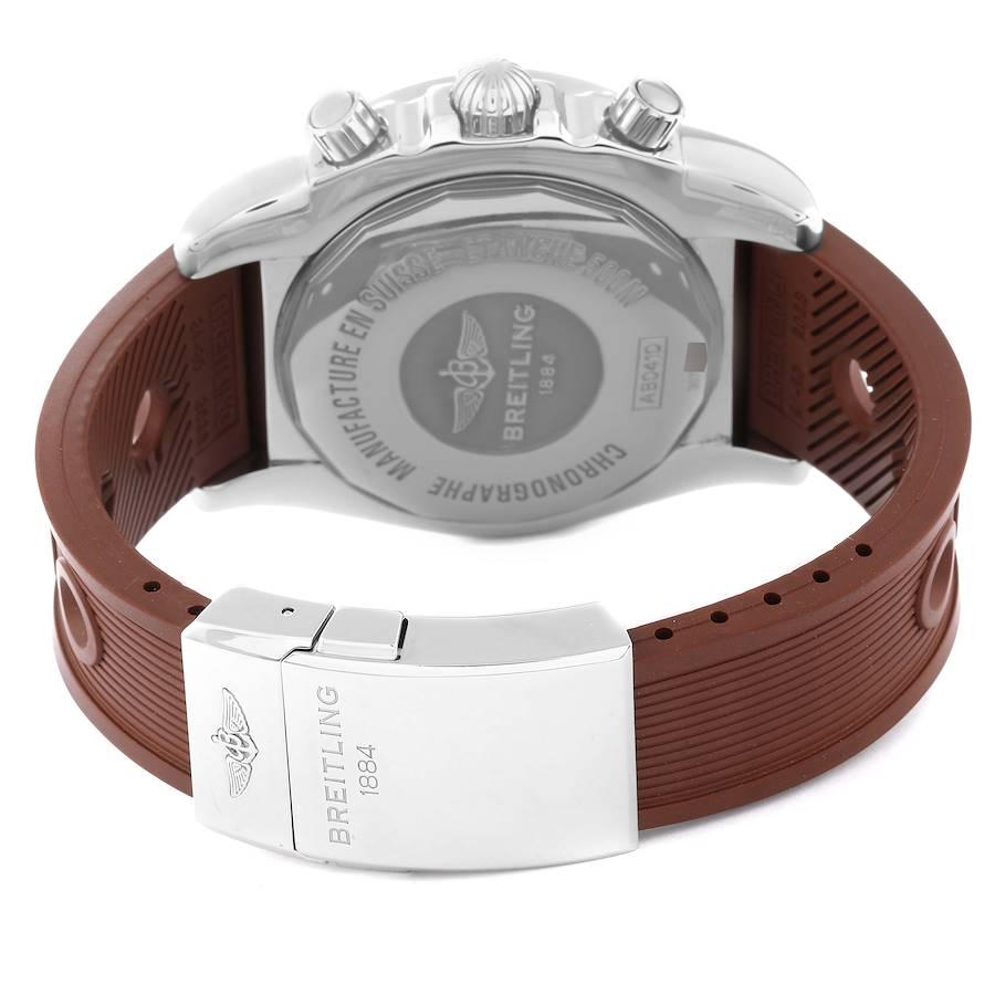 Breitling Chronomat GMT Steel Brown Dial Mens Watch AB0410 Box Card For ...