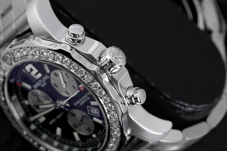 Breitling Colt 44 Stainless Steel Watch for Men with Diamonds on the ...