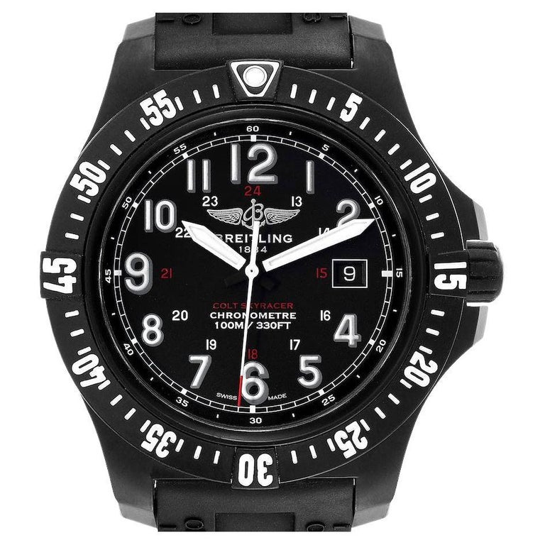 Breitling Colt Skyracer PVD Ultralight Polymer Mens Watch X74320 Box ...