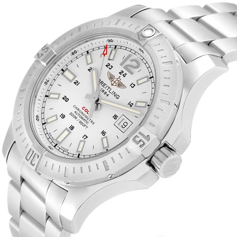 Breitling Colt White Dial Automatic Steel Mens Watch A17388 For Sale at ...