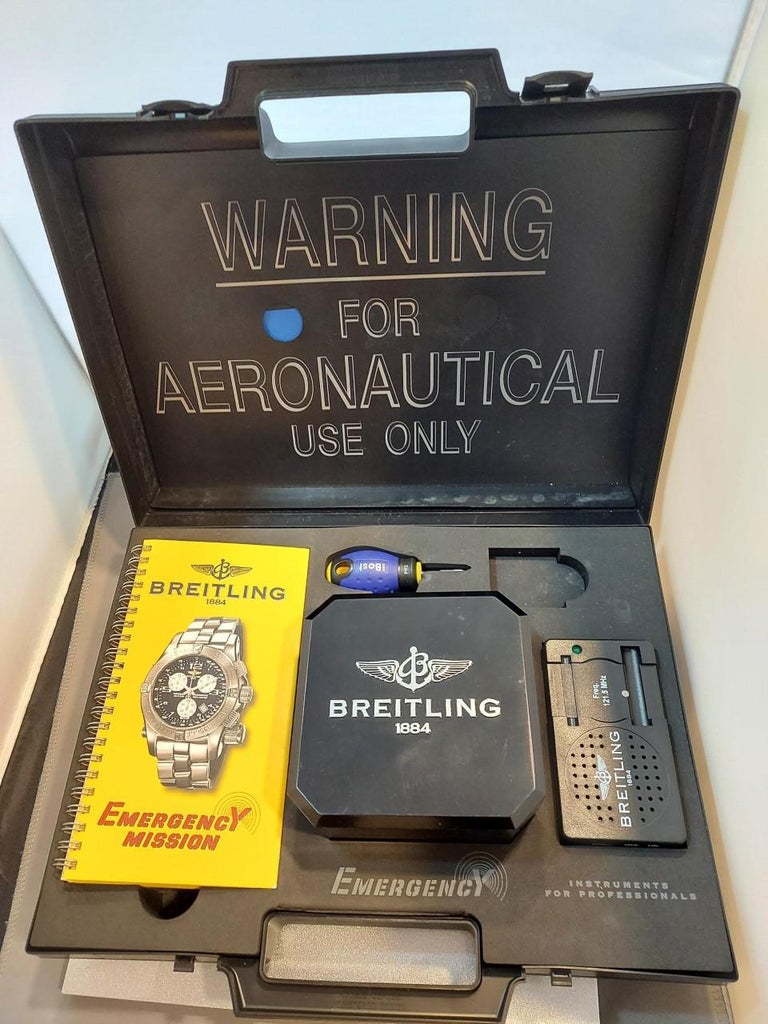 Breitling Emergency Mission Super Quartz Watch For Sale at 1stDibs