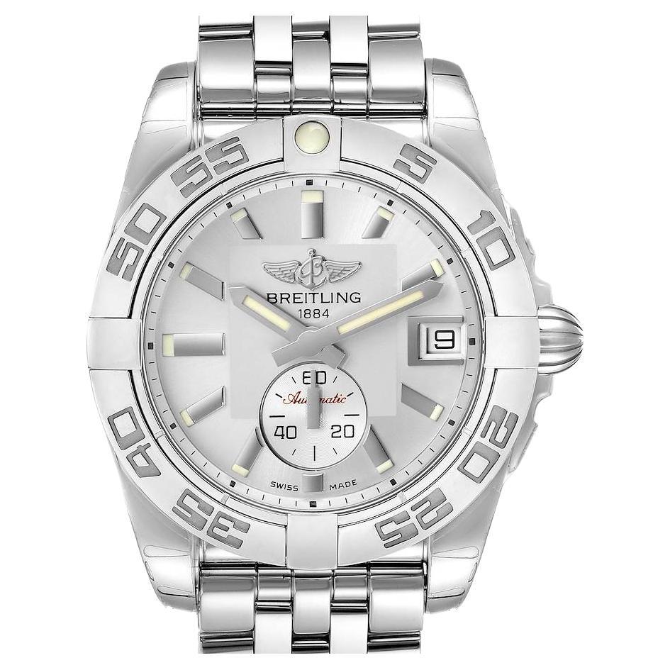 Breitling Galactic 36 Silver Dial Steel Ladies Watch A37330 Unworn For ...