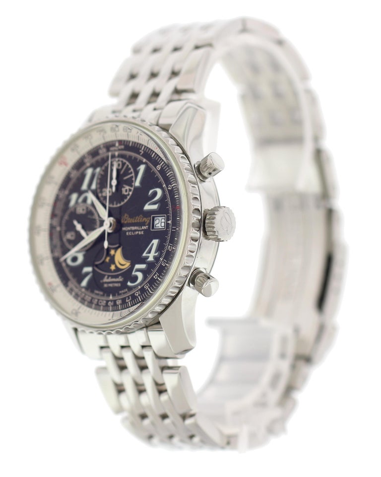 Breitling Montbrillant Eclipse A43030 Automatic Box and Papers at 1stDibs