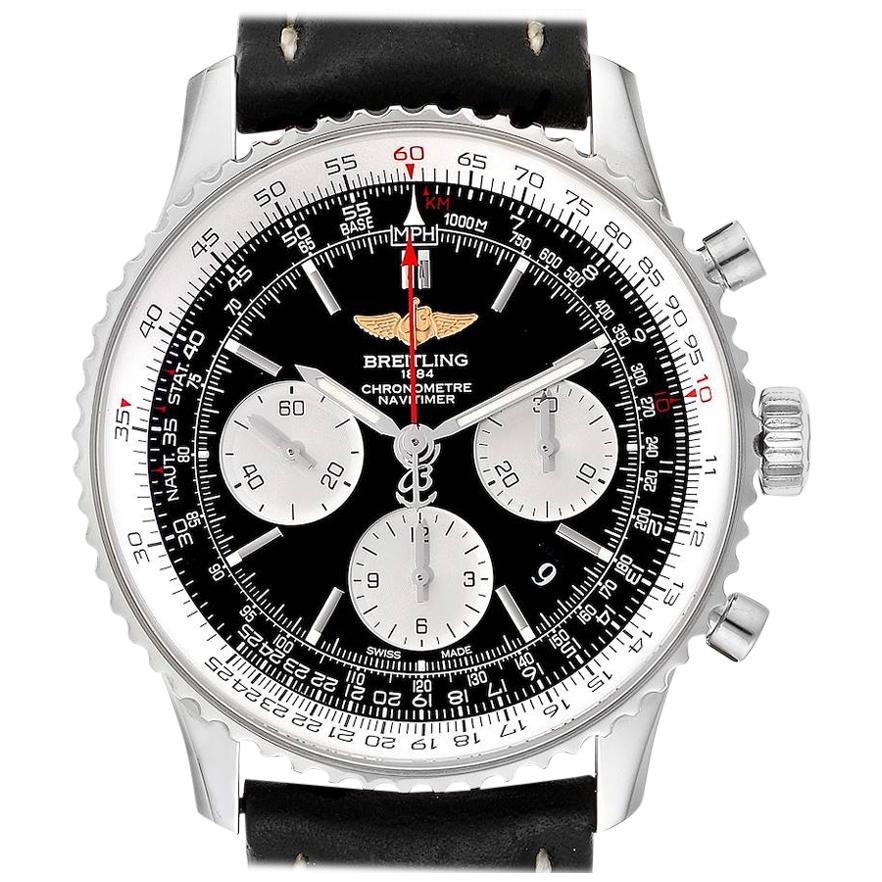 Breitling Navitimer 01 Black Strap Automatic Men's Watch AB0120 at ...