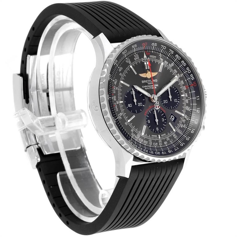 Breitling Navitimer 01 Rubber Strap Limited Edition Watch AB0127 Unworn ...