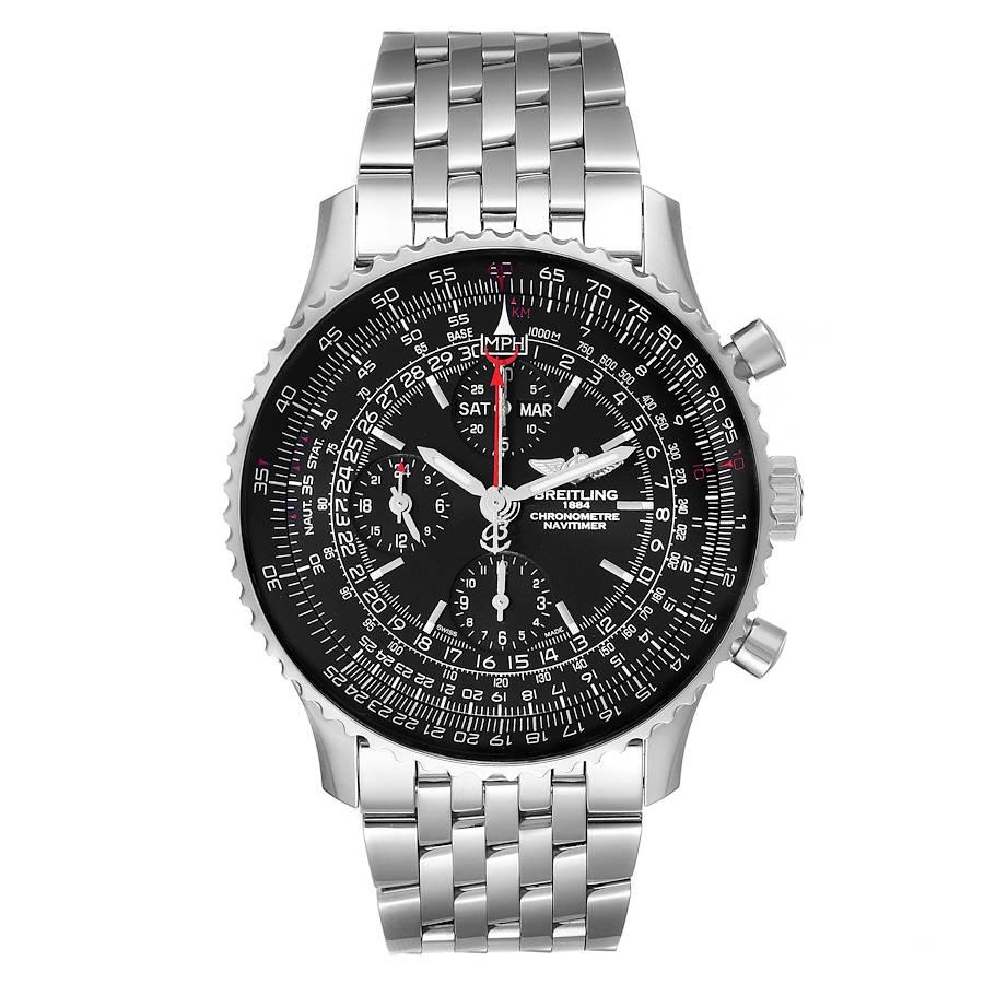 Breitling Navitimer 1884 Limited Edition Black Dial Mens Watch A21350 ...