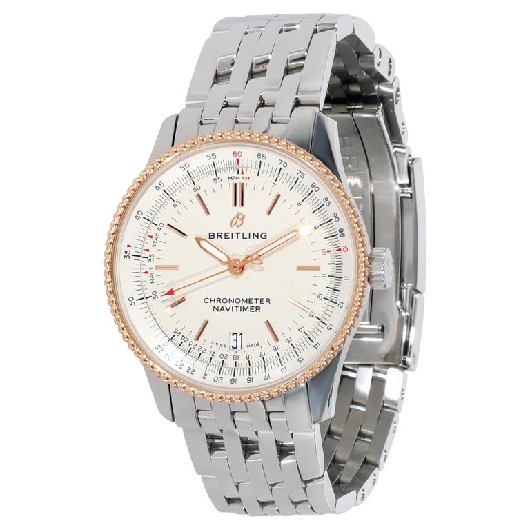 Breitling Navitimer 38 U17325211G1A1 Unisex Watch in 18kt Stainless ...