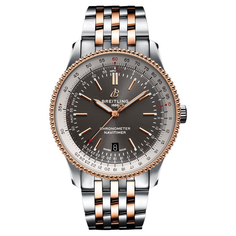 Breitling Navitimer 41mm Steel and 18K Red Gold Anthracite Dial ...