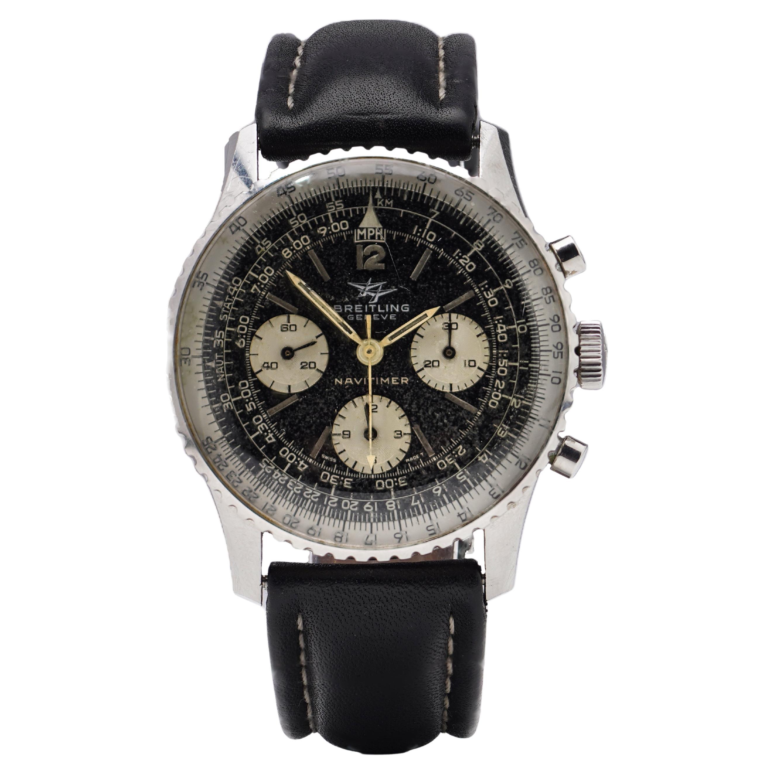 BREITLING Gold-Over-Steel Navitimer Chronograph Ref 806 at 1stDibs