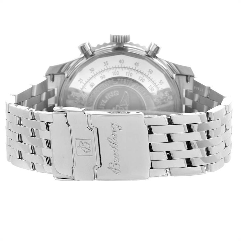Breitling Navitimer Chronograph Silver Dial Steel Men's Watch A23322 ...