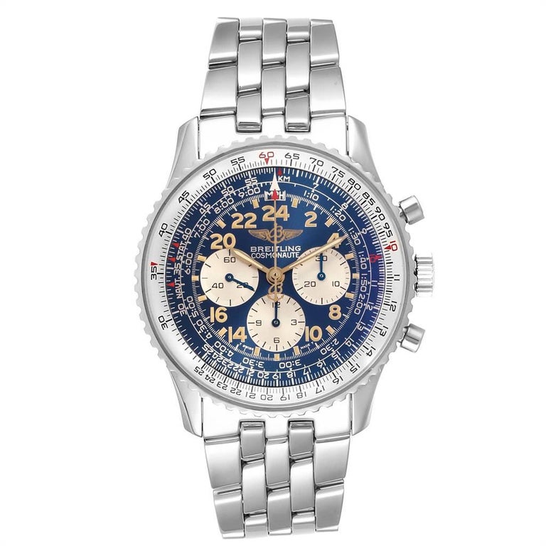 Breitling Navitimer Cosmonaute Exhibition Caseback Men's Watch D12023 ...