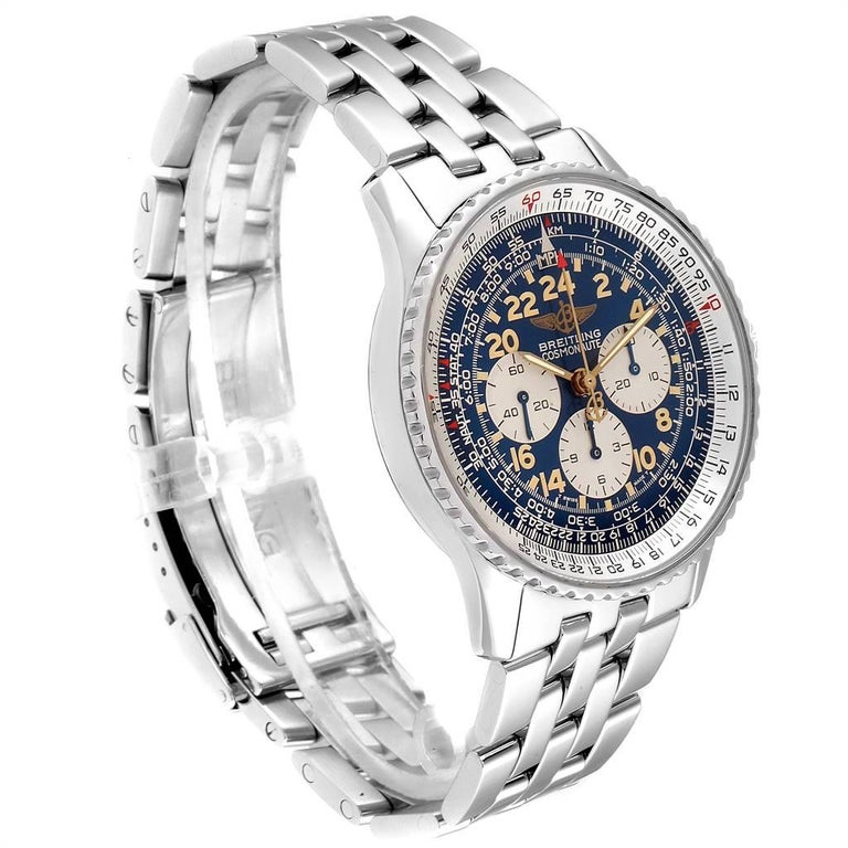 Breitling Navitimer Cosmonaute Exhibition Caseback Men's Watch D12023 ...