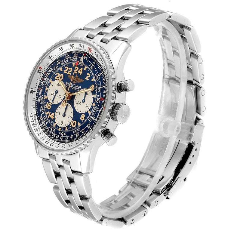 Breitling Navitimer Cosmonaute Exhibition Caseback Men's Watch D12023 ...