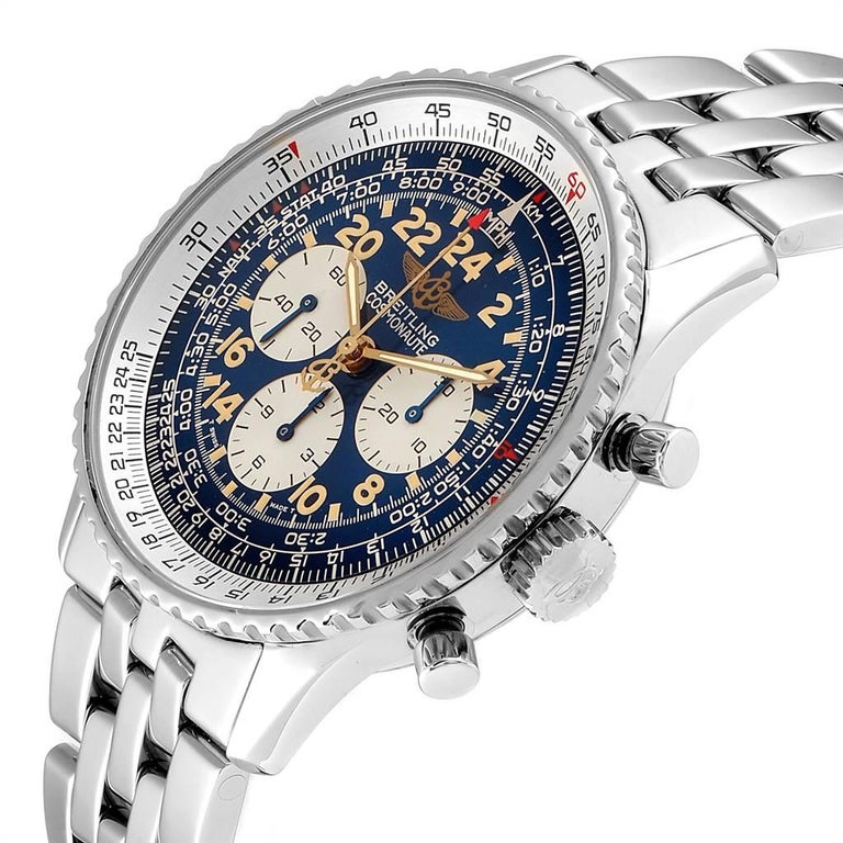 Breitling Navitimer Cosmonaute Exhibition Caseback Men's Watch D12023 ...