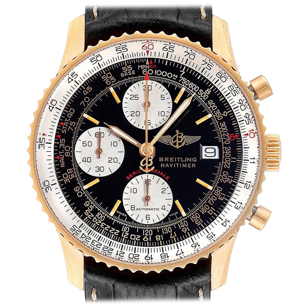 Breitling Navitimer Fighter Yellow Gold Limited Edition Men's Watch ...