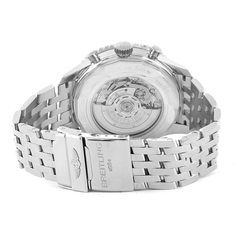 Breitling Navitimer GMT 48 Silver Dial Steel Men’s Watch AB0441 For ...