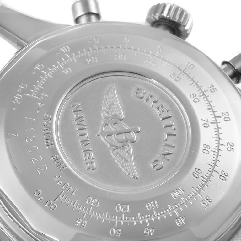 Breitling Navitimer II Black Dial Arabic Numeral Steel Mens Watch ...